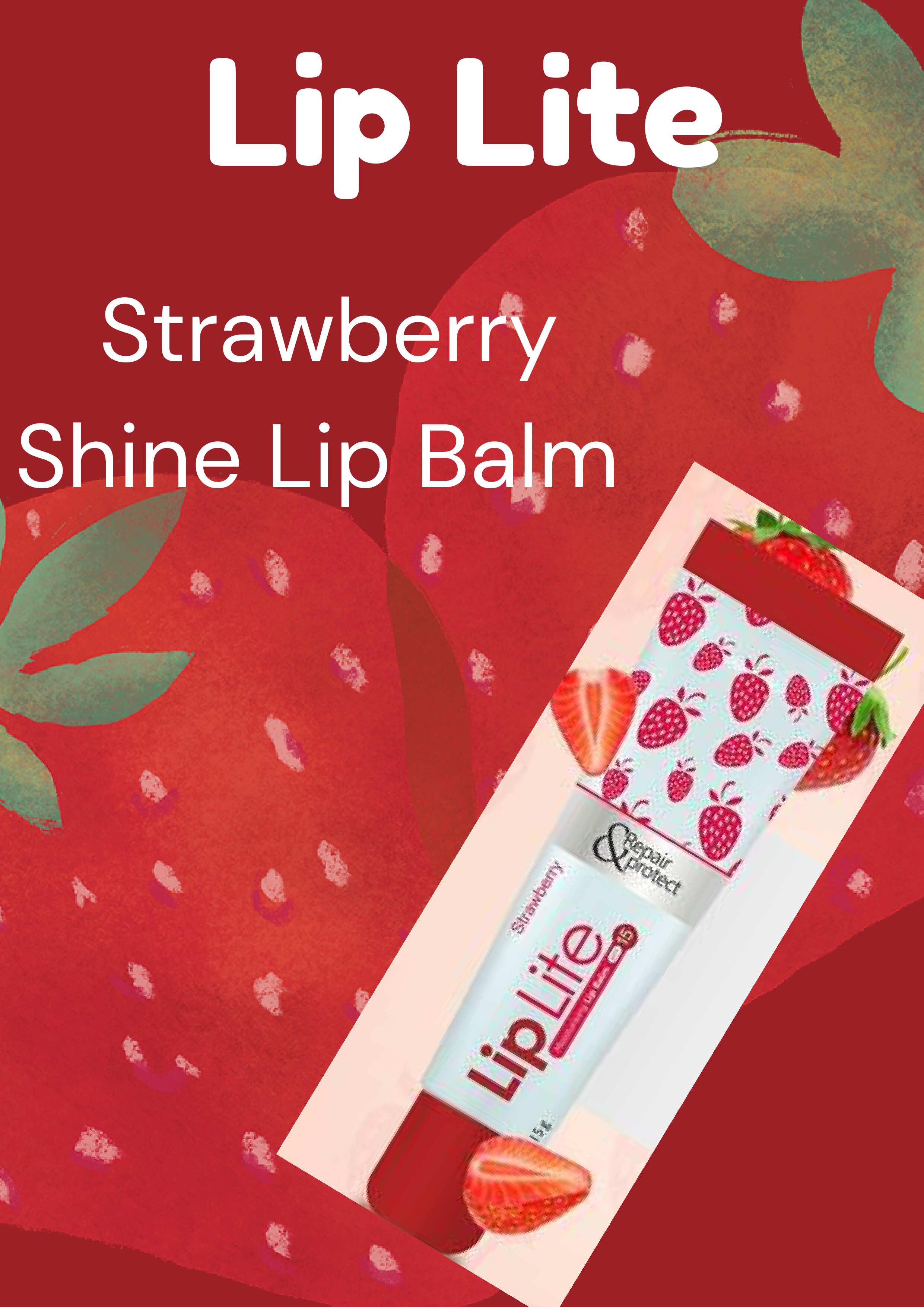 Leeford Lip Lite Lip Balm with SPF-15 Strawberry Flavor, Make Lips Soft ...