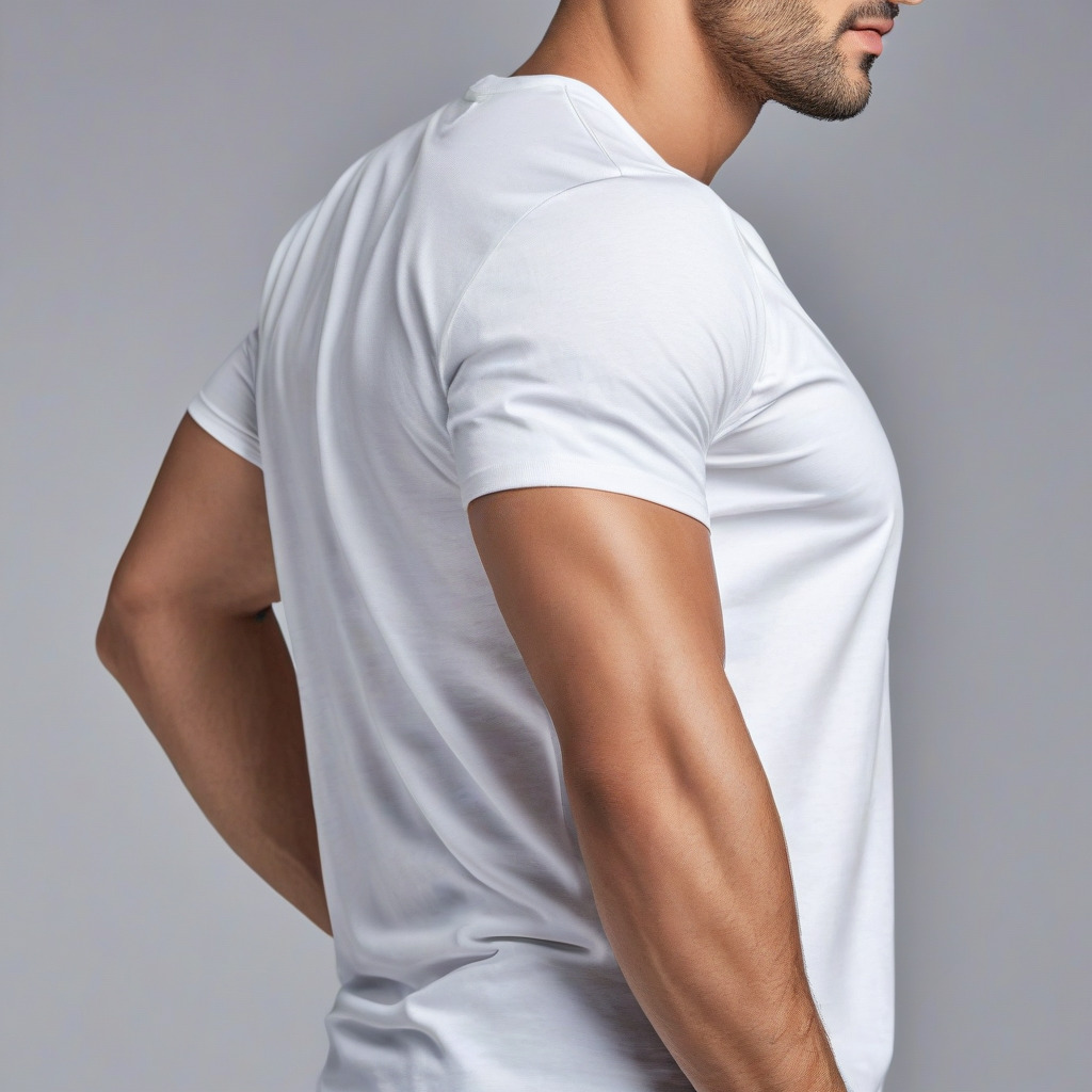 attitude pattern white cotton t-shirt with round neck for Men - Tazi Deals